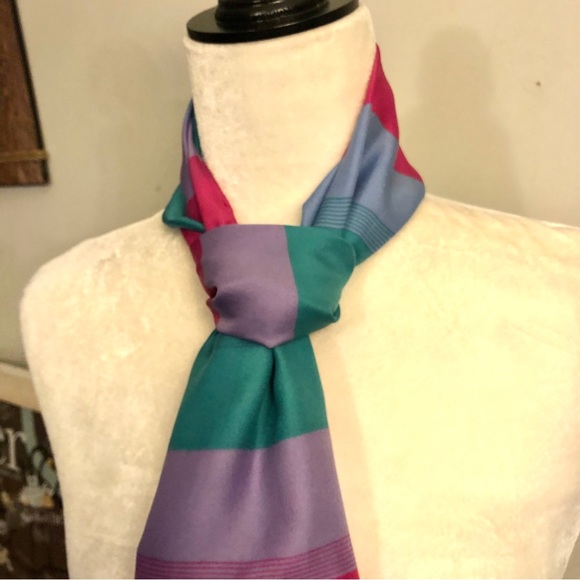 Berkshire | Accessories | Vintage Berkshire Scarf Pink Teal Purple ...